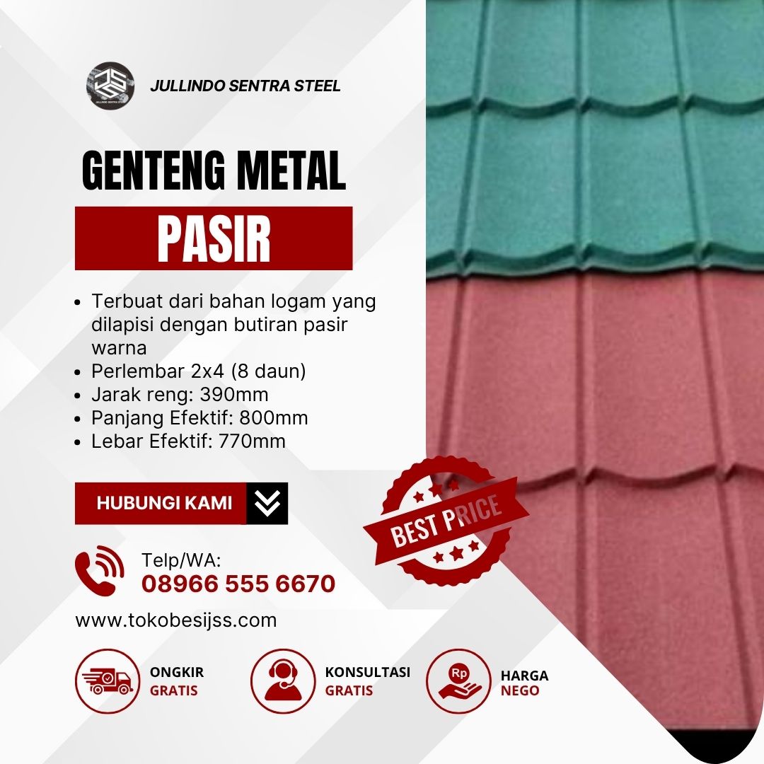 Genteng Metal Pasir | Toko Besi JSS
