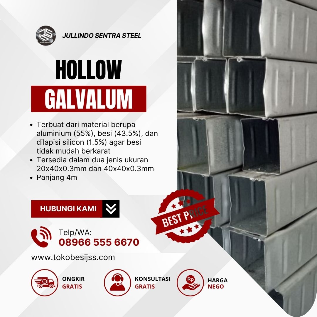 Besi Hollow Galvalum | Toko Besi JSS
