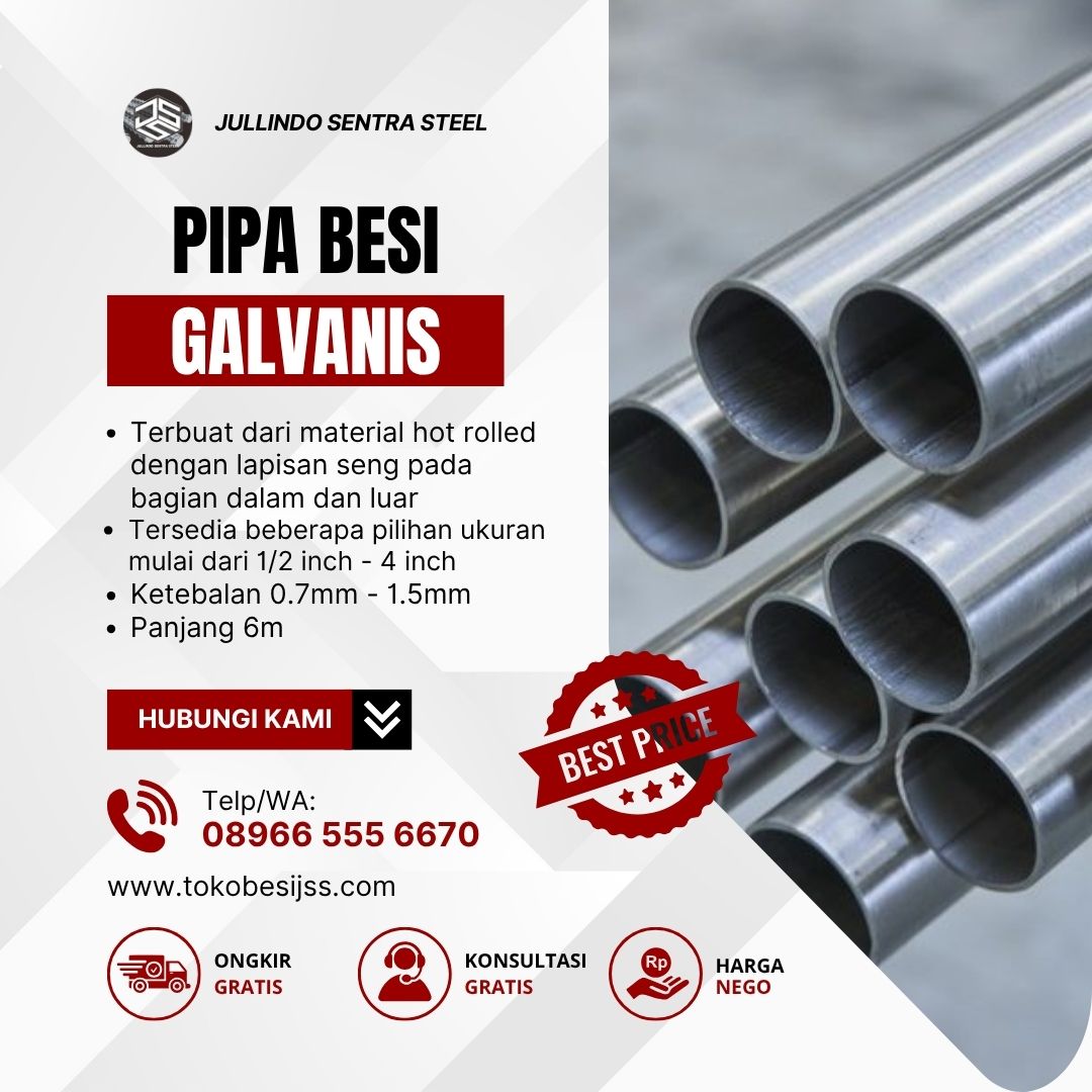 Pipa Galvanis 1 1/2″ | Toko Besi JSS